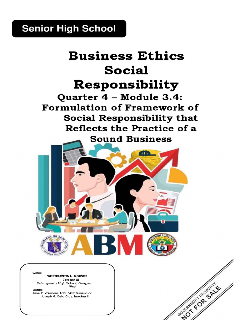 q4 Abm Business Ethics and SR Module 3.4 Lesson 11 15p | PDF