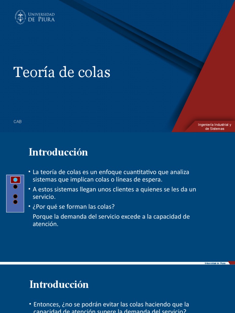 Ingeniería Industrial y de Sistemas - Teoría de Colas | PDF