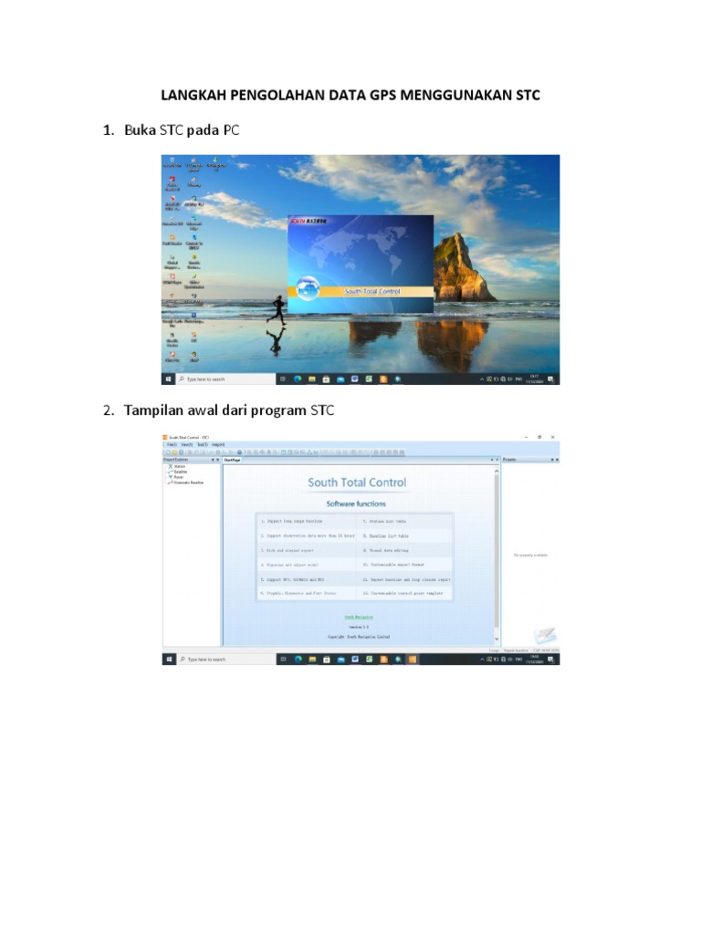 Langkah Pengolahan Data GPS Menggunakan STC | PDF