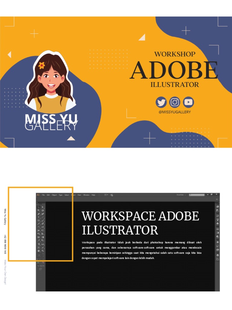 Simple Tutorial Adobe Ilustrator by Miss Yu Gallery | PDF