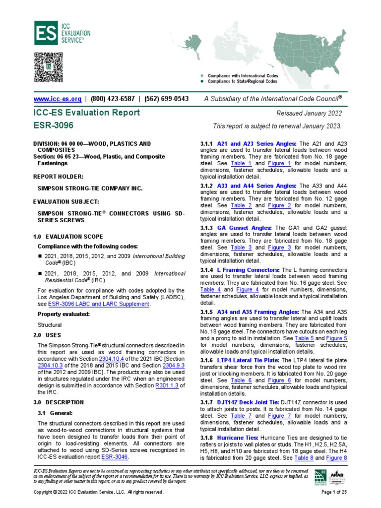 Icces Esr3096 | PDF