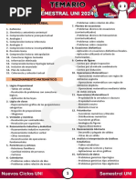 Temario 2025 San Marcos Prospecto | PDF | Trigonometría | Mercado (economía)