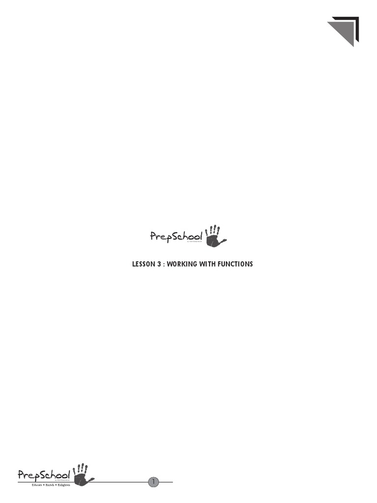 Class XII - L3 - Working With Functions | PDF