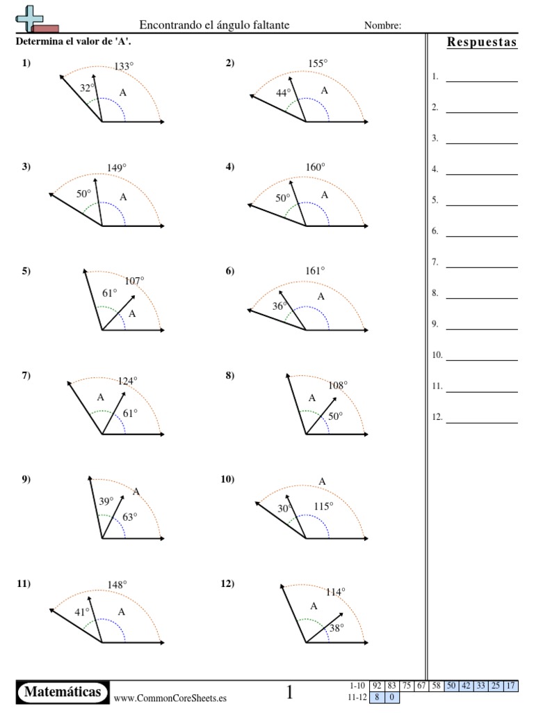 Encontrando El Ángulo Faltante-1 | PDF
