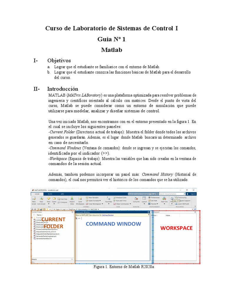 LAB Sis Control Desarrollo (1 2 3 4) | PDF | Matriz (Matemáticas) | Matlab