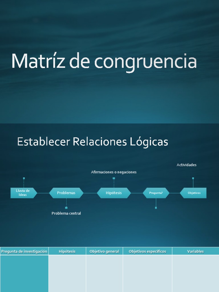 Matriz de Congruencia | PDF