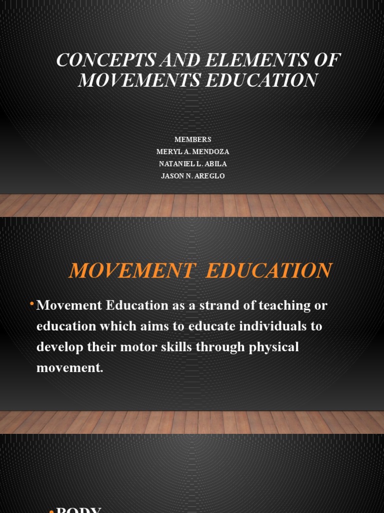 Concepts and Elements of Movements Education | PDF