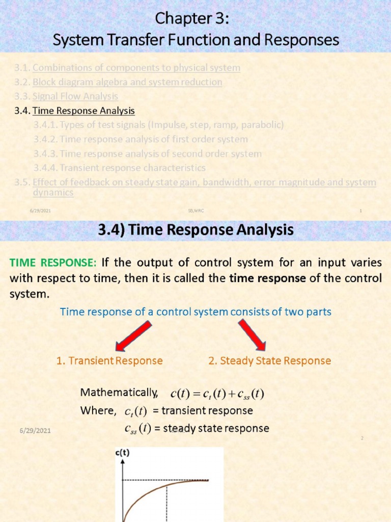 3.4 Time Response Analysis | PDF