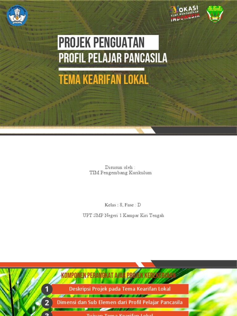 Modul P5 Kearifan Lokal UPT SMPN 1 KKT 2023 2024 | PDF