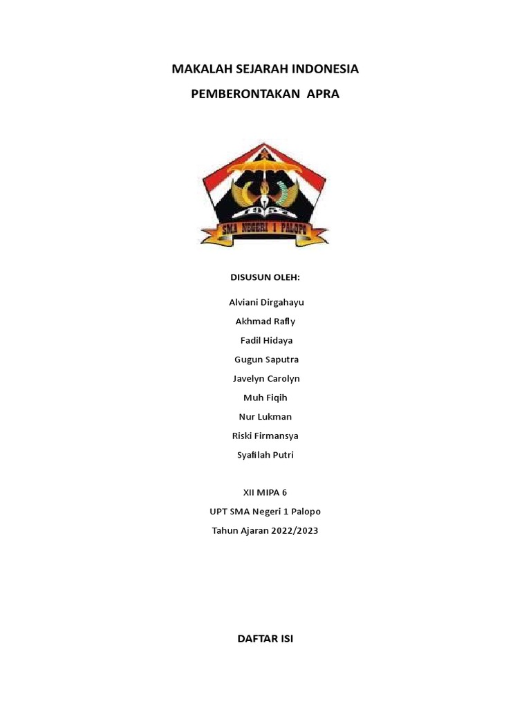 Sejarah Pemberontakan APRA 1950 | PDF | Sejarah