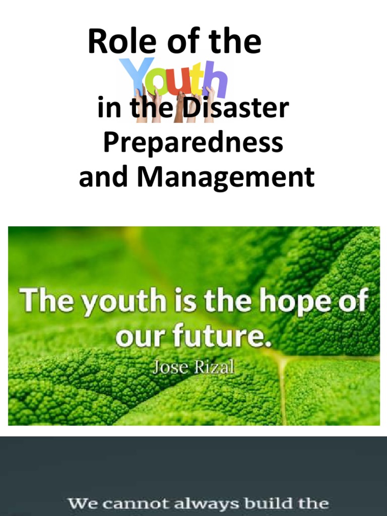 Role of Youth in Disaster Preparedness | PDF | Social Science