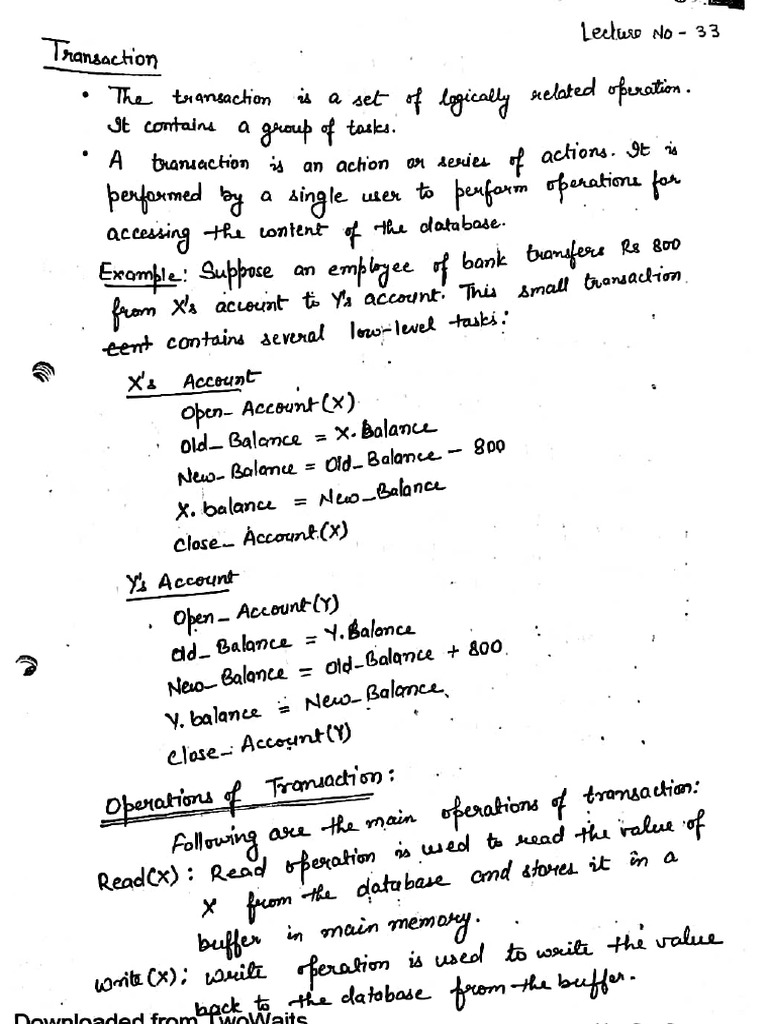 Unit-4 DBMS Notes | PDF Unit-4 DBMS Notes | PDF