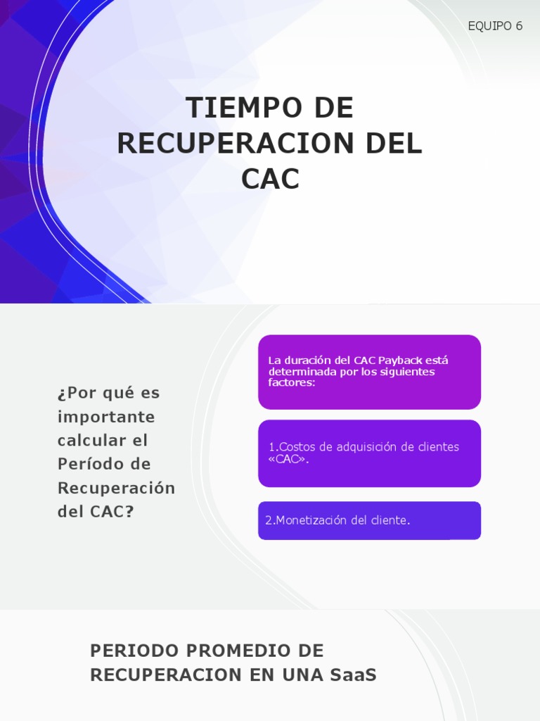 Tiempo de Recuperacion Del Cac | PDF