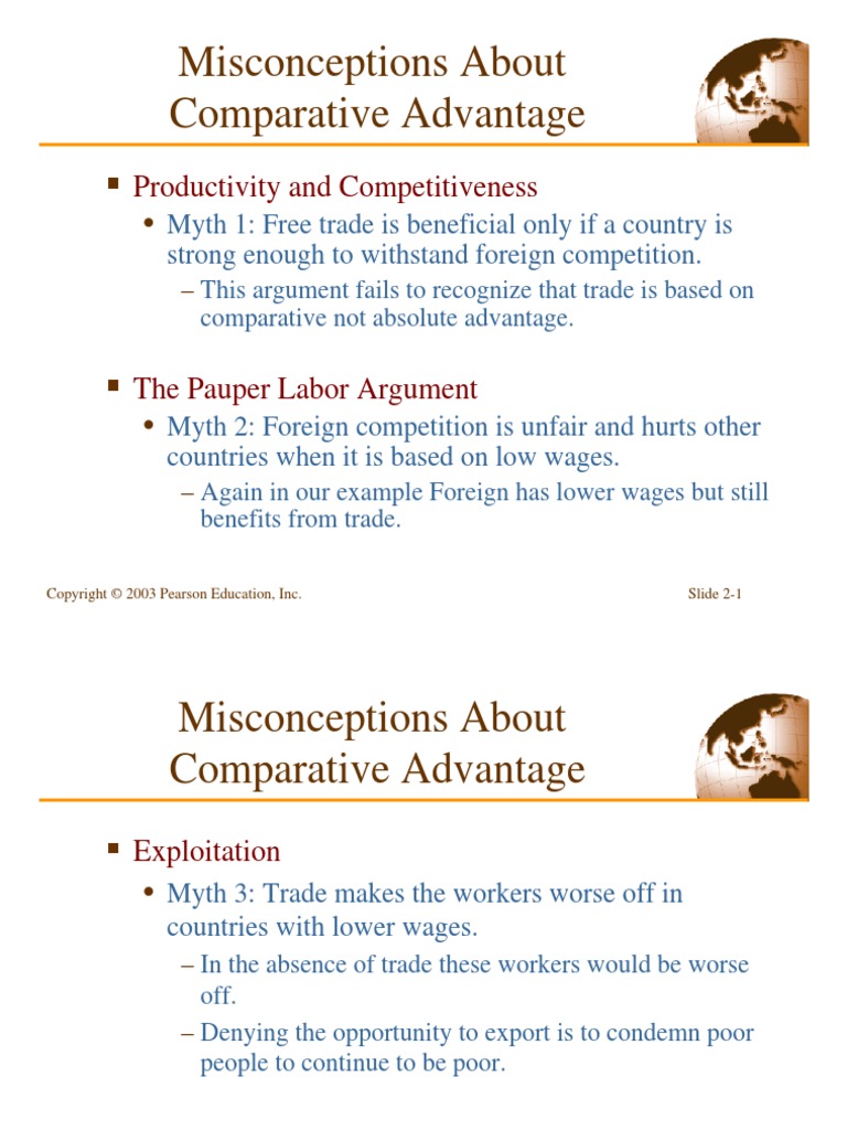 Misconceptions of Comparative. Advantage | PDF