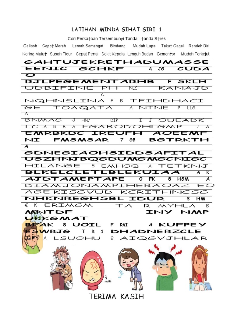 Teka Silang Kata Minda Sihat | PDF