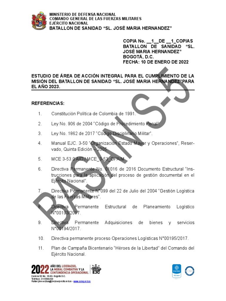 ESTUDIO DE AREA ACCION INTEGRAL 09 de Febrero 2023 | PDF