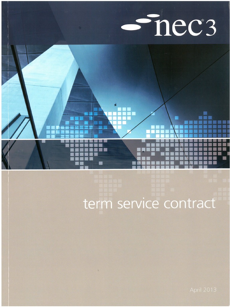 NEC3 - Term Service Contract | PDF
