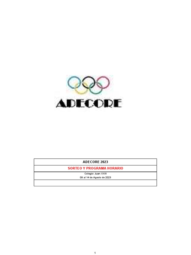 Adecore 2023 | PDF