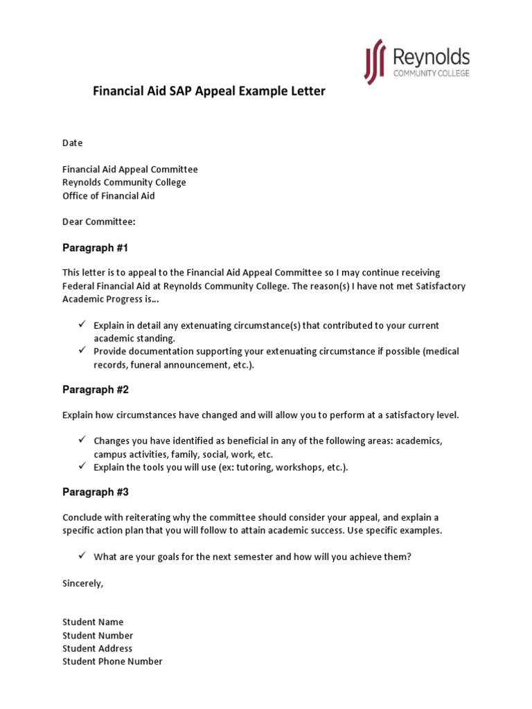 Sample SAP Appeal Letter | PDF