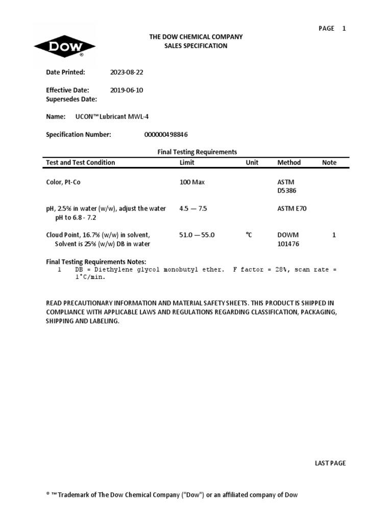 UCON MWL-4 Spec Sheet - 230822 - 152729 | PDF