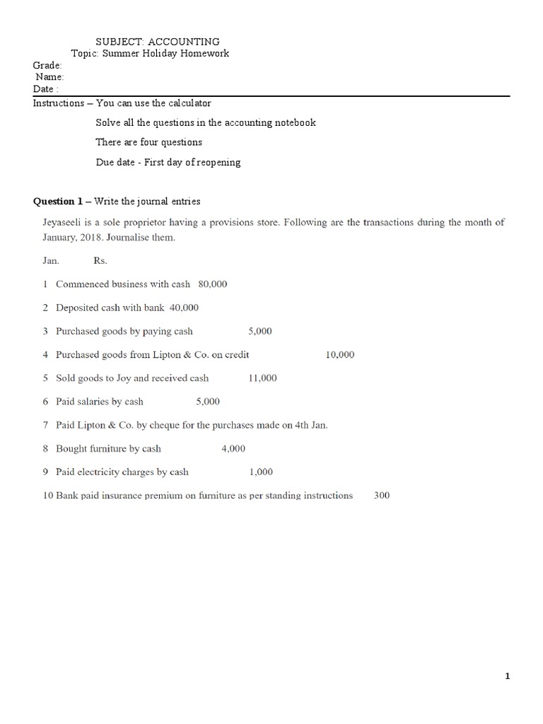 9 CI Accounting Holiday HW | PDF | Finance & Money Management | Law