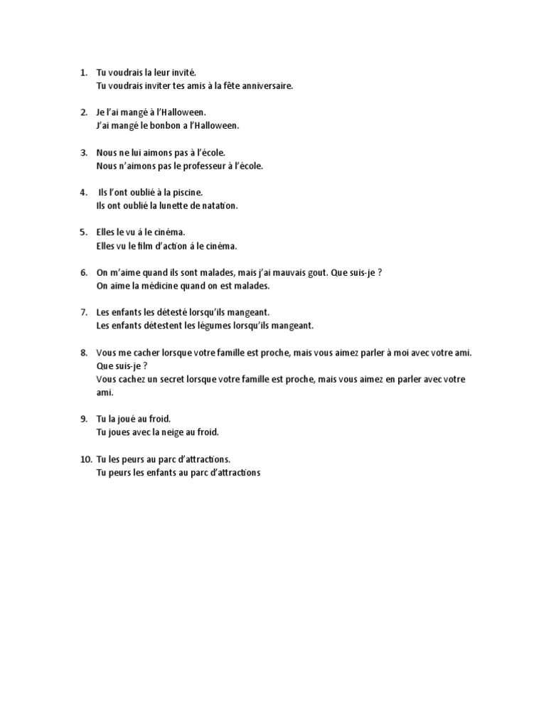 French Riddles | PDF