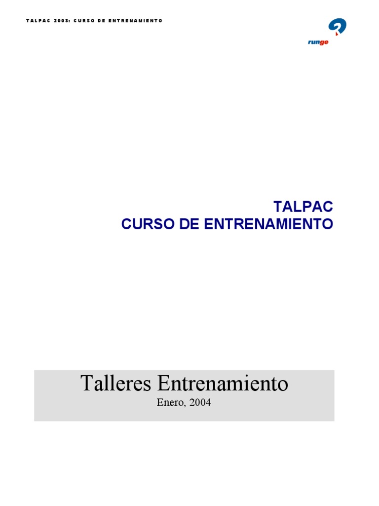 Talpac Tutorial | PDF | Point and Click | Transporte