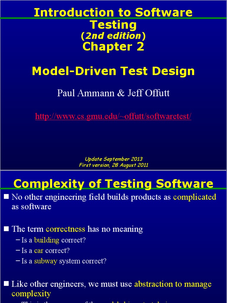 Ch02 Mdtd Pdf Software Testing Class Computer Programming