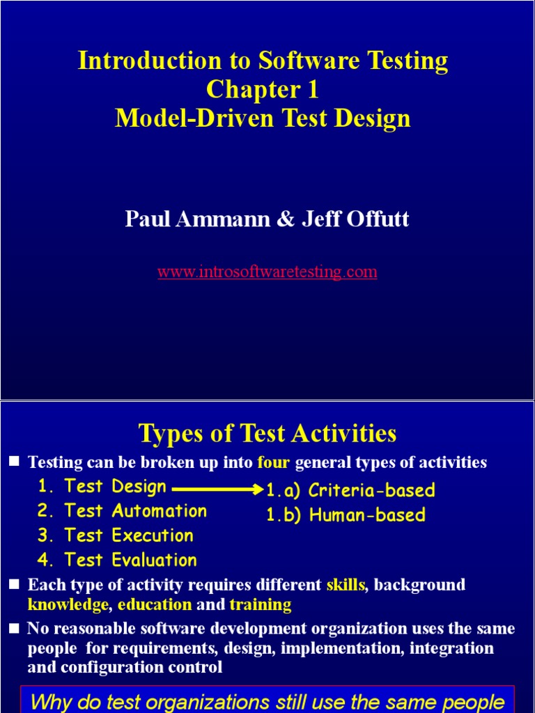 Model Driven Test Design | PDF