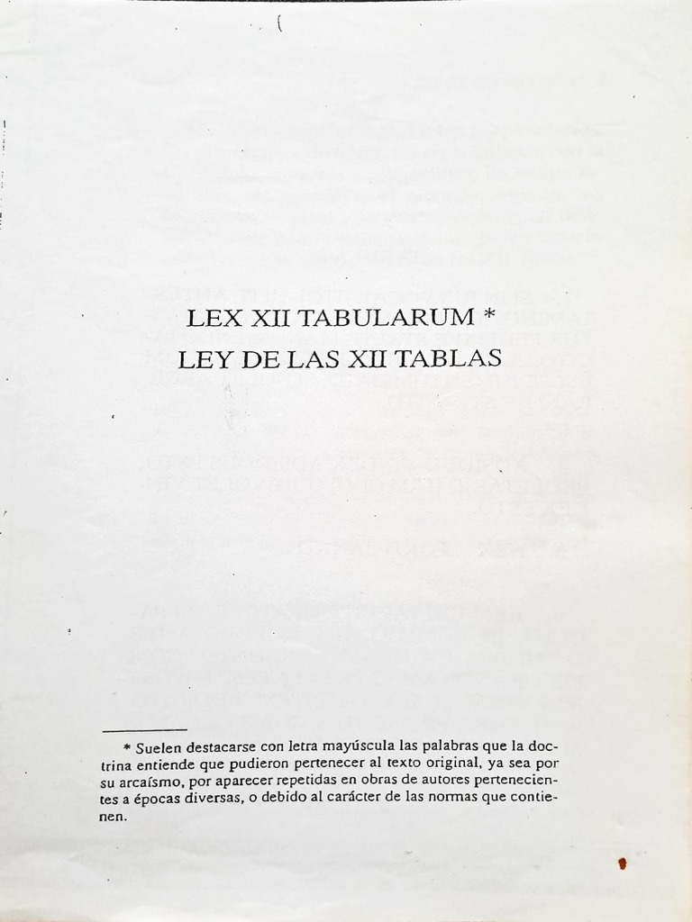 Las Doce Tablas | PDF