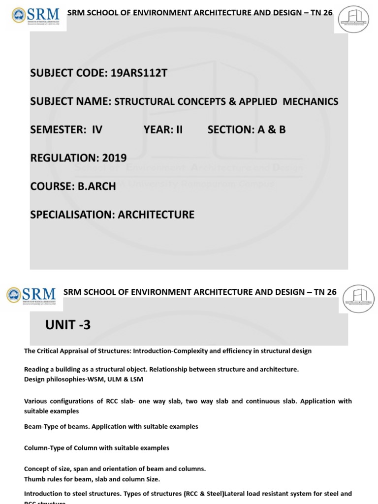 Structures UNIT 3 | PDF Structures UNIT 3 | PDF