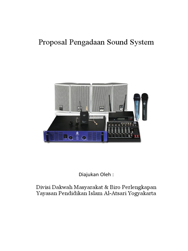Proposal Pengadaan Sound System | PDF