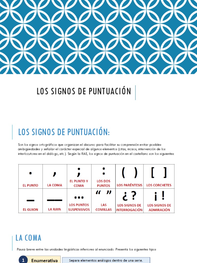 SEMANA 9 - LENGUAJE - Signos de Puntuación | PDF | Coma | Puntuación