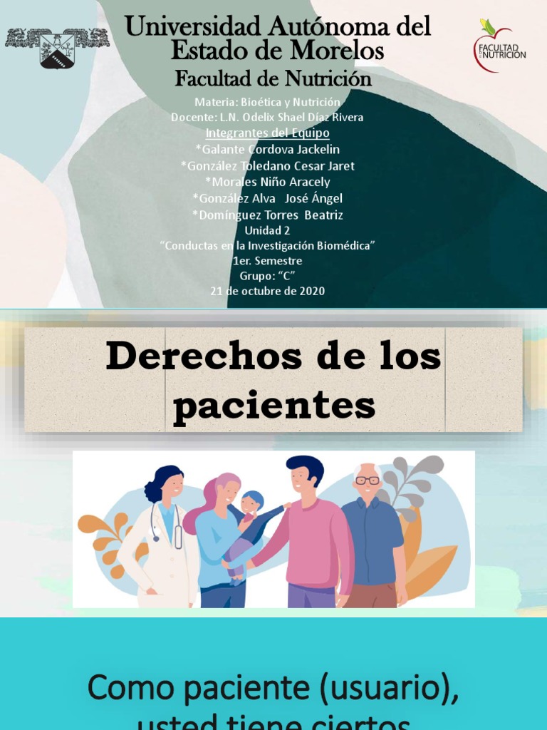 Presentación Derechos de Los Pacientes | PDF