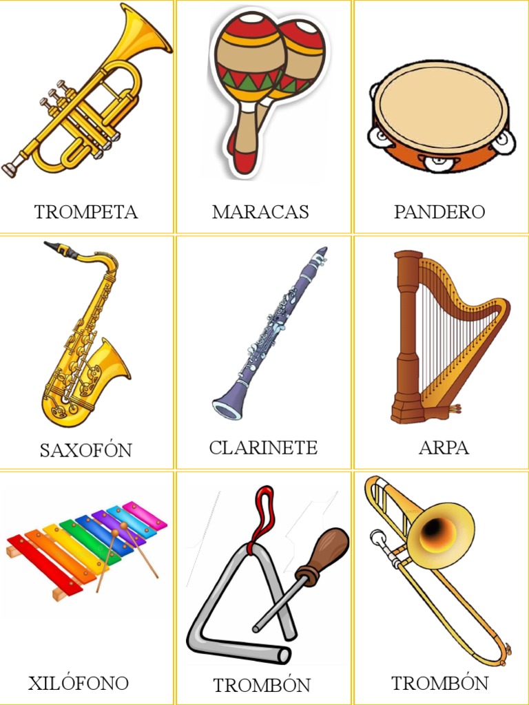 Instrumentos musicales para niños | PDF | Poesía