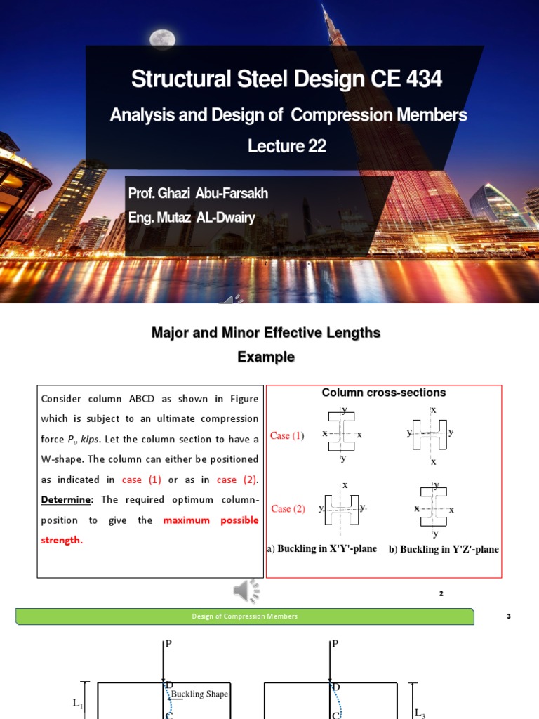 Lecture 8 | PDF | Buckling | Column