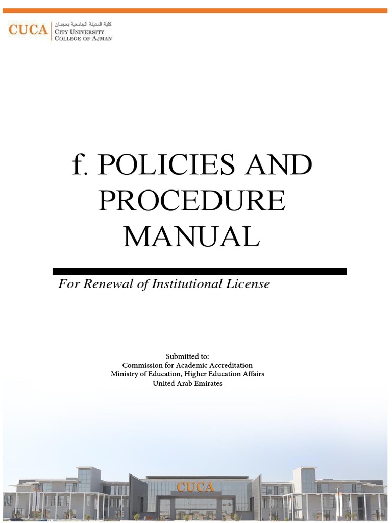 Policies and Procedures Manual 2020 | PDF | Business