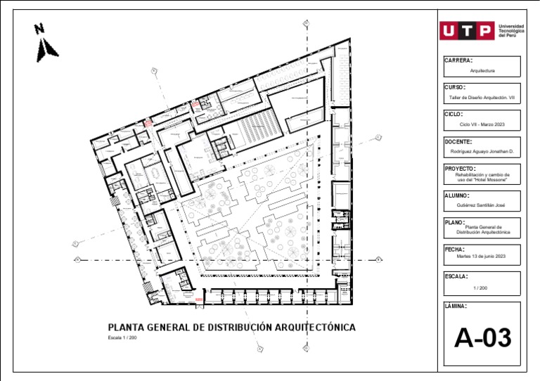 A03 Planta Arquitectónica General | PDF
