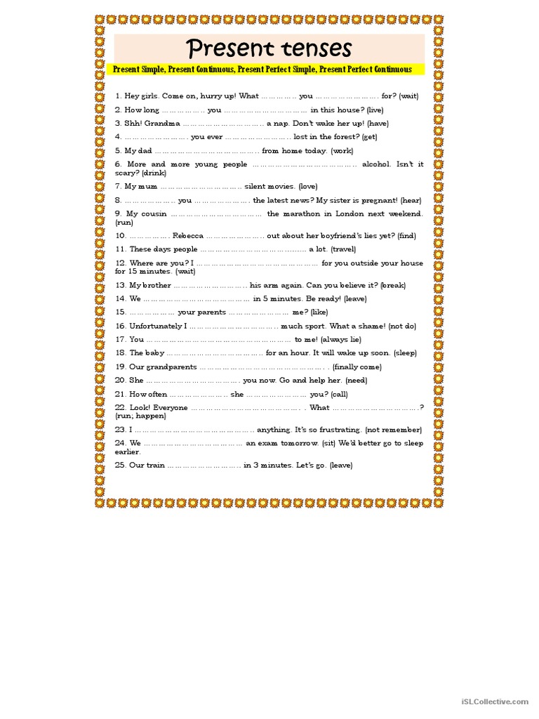 Present Tenses | PDF