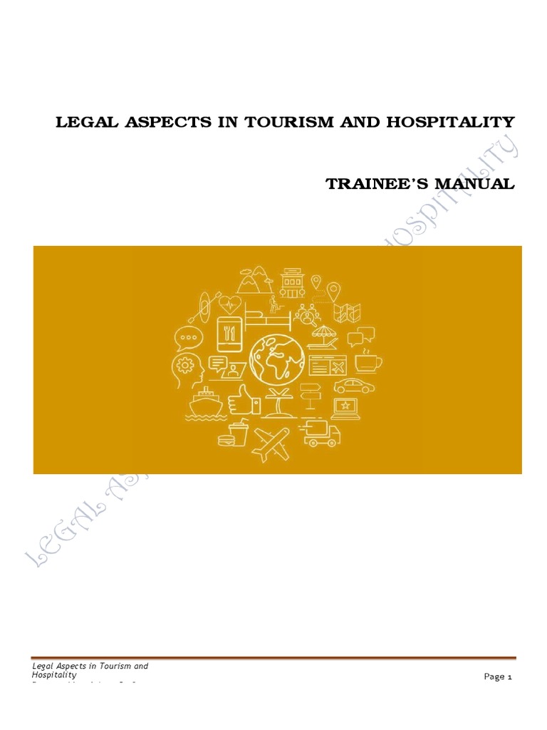 LEGAL ASPECTS IN TOURISM AND HOSPITALITY-lesson | PDF | Negligence ...