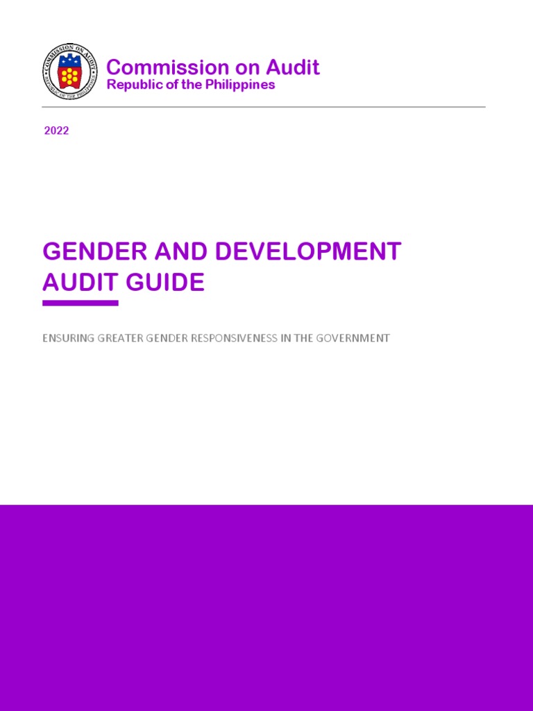 Coa m2022-004 Gad Audit Guide | PDF | Audit | Gender And Development