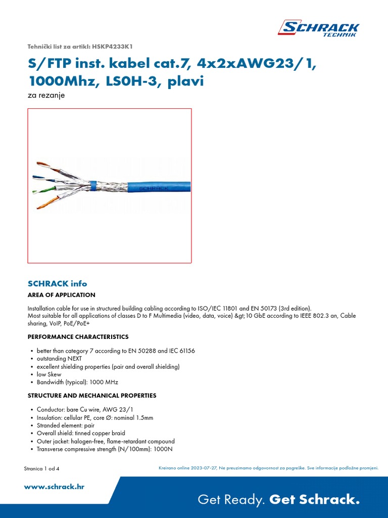 Tehnički podatak-HSKP4233K1 | PDF | Manufactured Goods | Electronics