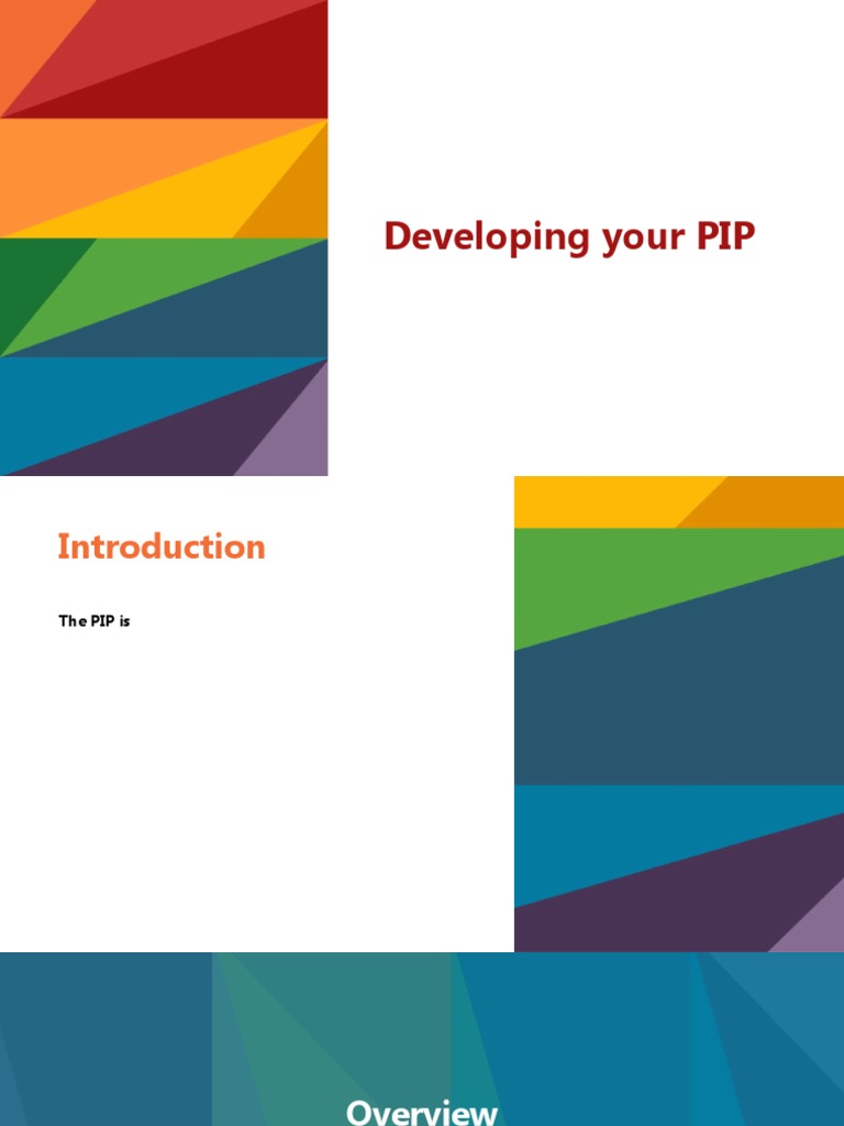 Developing Your PIP TEMPLATE Society and Culture | PDF