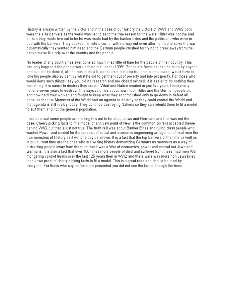 History Is Written by The Victor | PDF