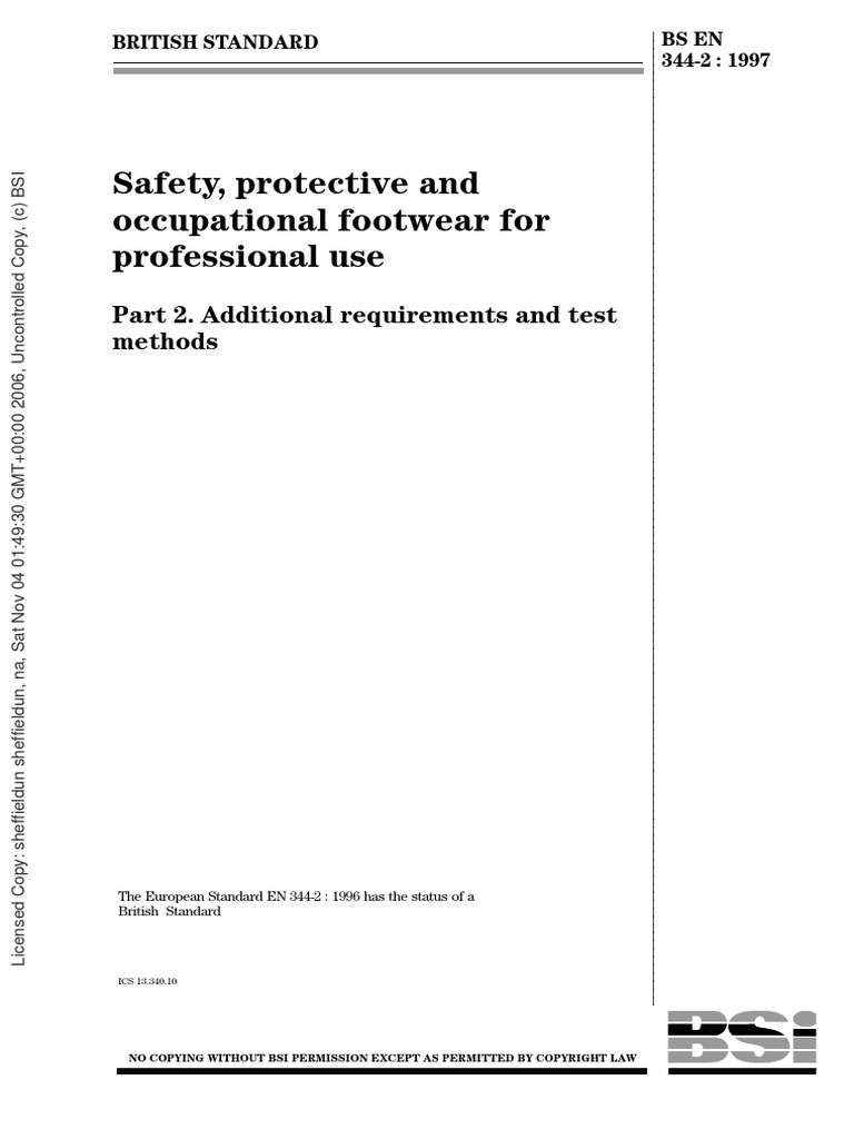 BS en 344 2 1997 | PDF