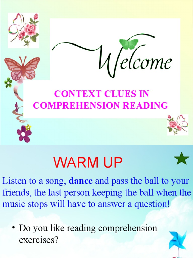 Context Clues for Reading Comprehension | PDF | Self-Improvement