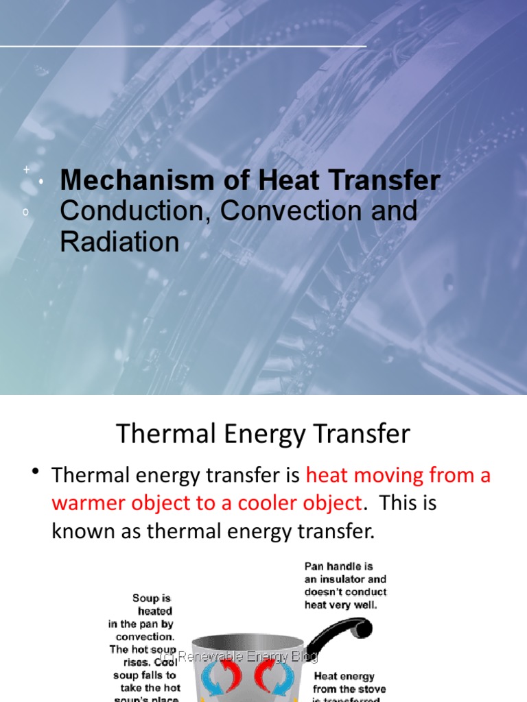 Mechanism of Heat Transfer | PDF | Thermal Conduction | Heat Transfer