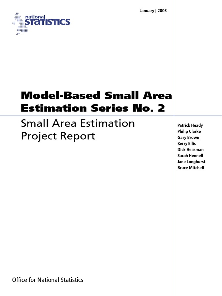 UK - ONS - Small Area Estimation | PDF
