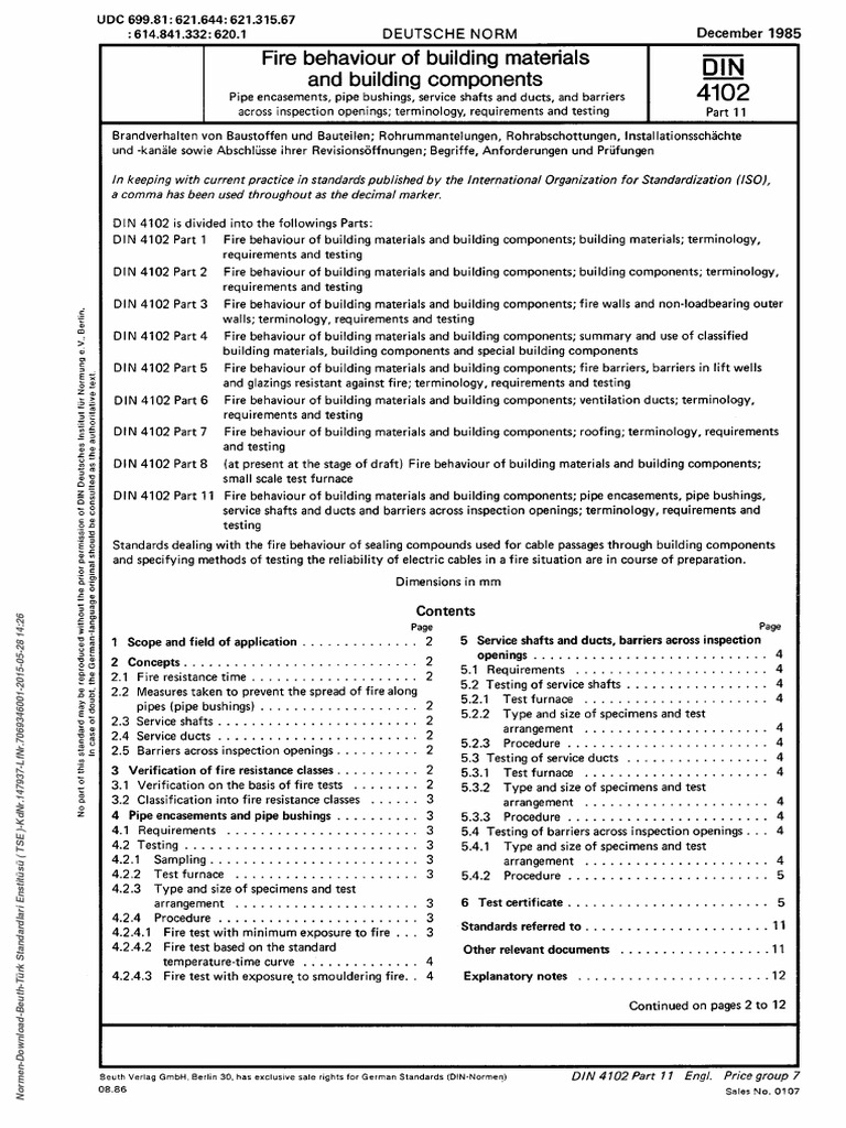 DIN-4102-11 - Eng | PDF