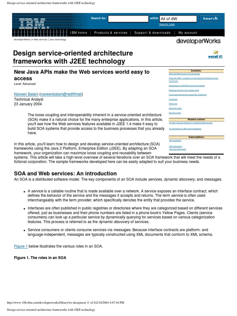 Design So A With J2EE | PDF | Enterprise Java Beans | Service Oriented Architecture